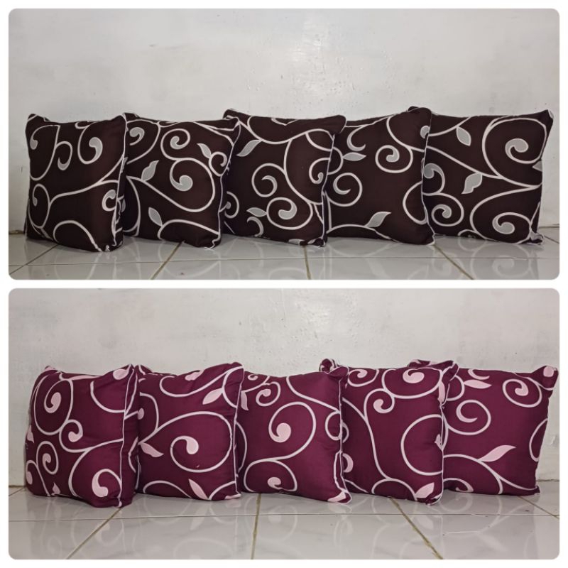 Jual Set Bantal Sofa Minimalis 40x40 Isi 5 Pcs / Set Bantal Kursi Sofa ...