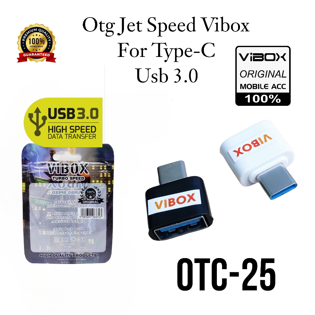 Jual Vibox Otc-25 OTG Connector TYPE C TO USB 3.0 Adapter Converter ...