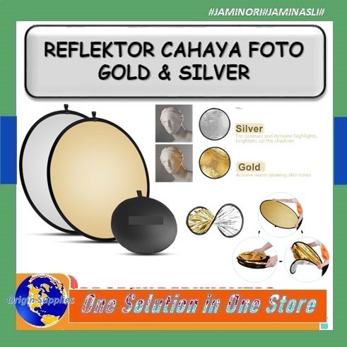 Jual Reflektor Foto Studio Foto 2in1 Midio Diameter 60cm Reflector Foto ...
