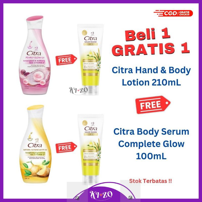 Jual ️ Beli 1 Gratis 1 ️ CITRA HAND & BODY LOTION 210mL Gratis CITRA ...