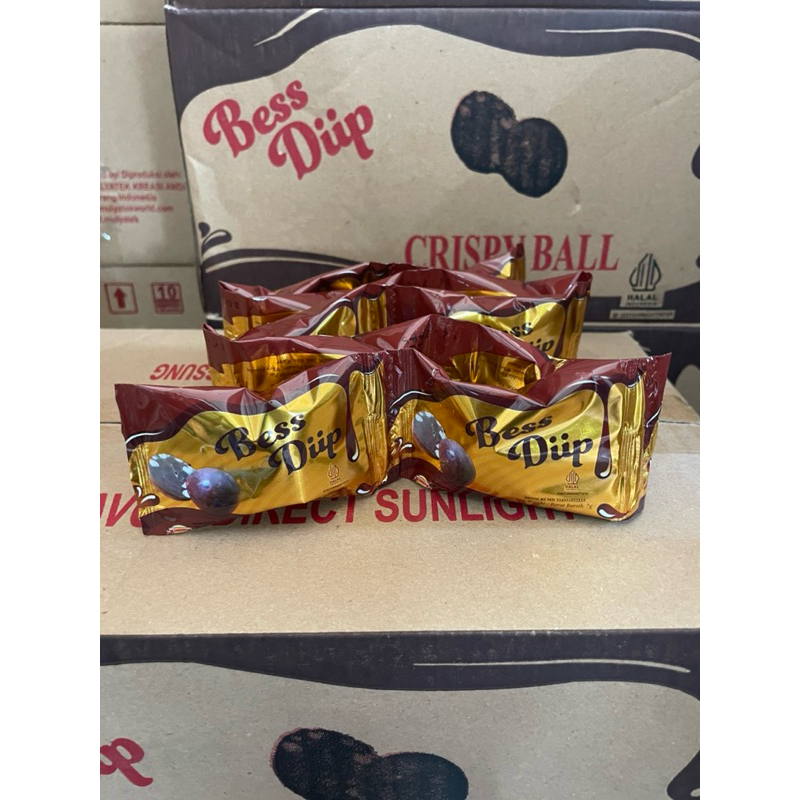 Jual bess dipp diip dip crispy chocolate choco ball 10pcs 1renceng ...