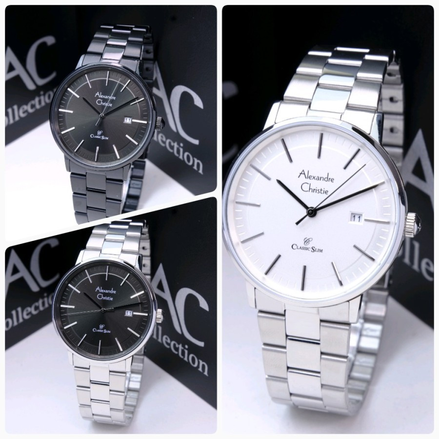 Jual Jam Tangan Pria Wanita Pasangan Alexandre Christie AC 8694 MDB LDB Original | Shopee Indonesia