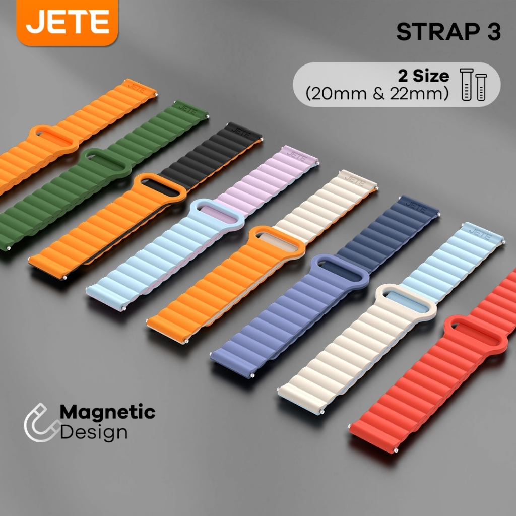 Jual JETE Strap 03 Strap Magnetic Silicone Band Quick Realese 20mm & 22mm | Shopee Indonesia
