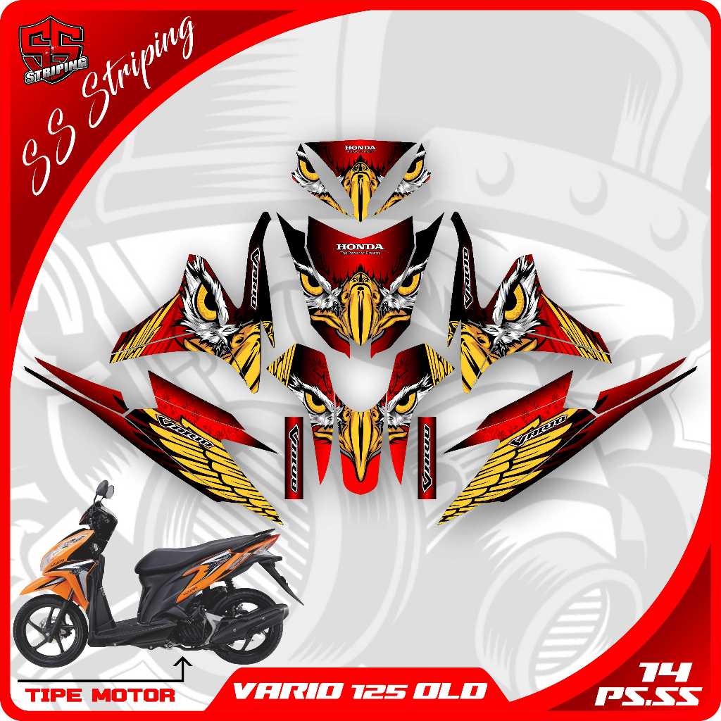 Jual Decal Sticker Full Body Vario 125 Old - Stiker Full Body Vario 125 ...