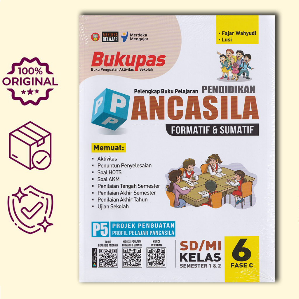 Jual Bukupas Pelengkap Buku Pelajaran Pancasila SD Kelas 6 Fase C | Latihan Soal Kurikulum ...