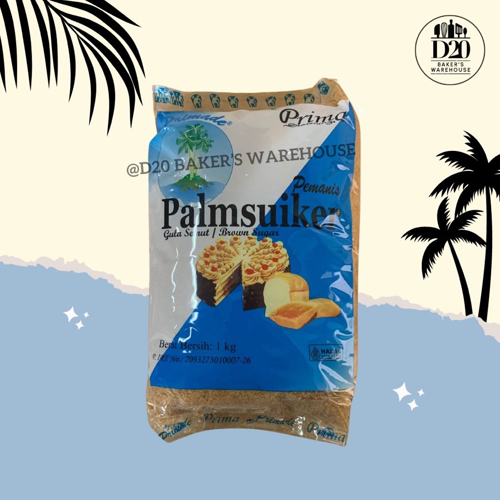 Jual Prima Palm Suiker Biru Brown Sugar Gula Palem 1kg | Shopee Indonesia
