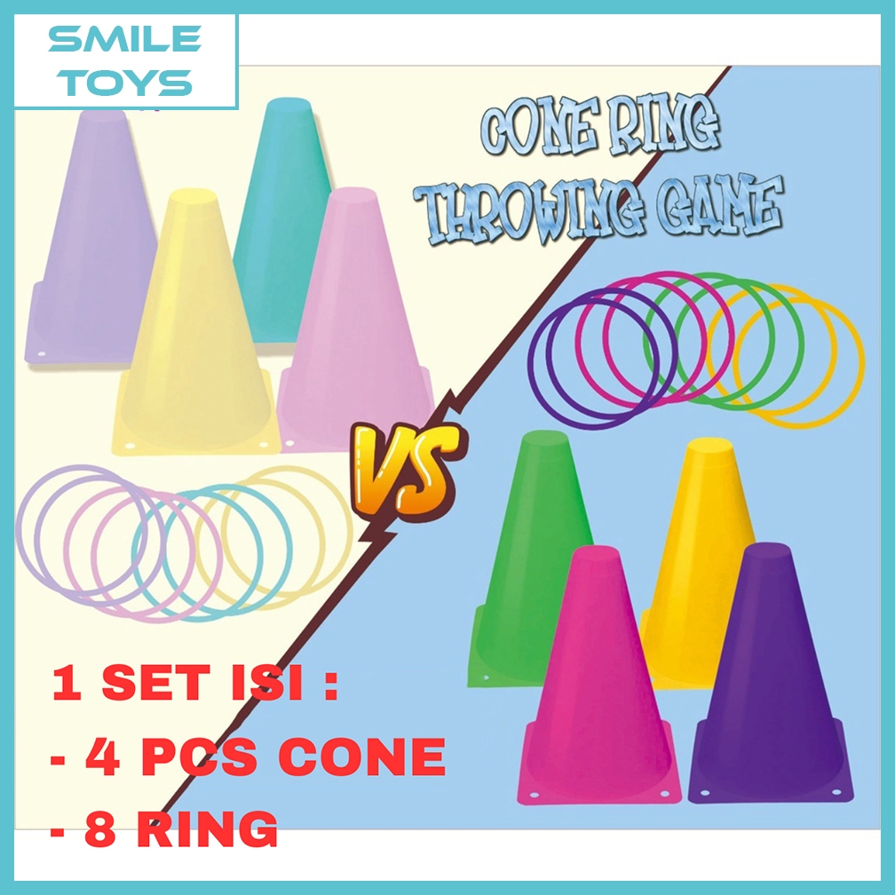 Jual MAINAN ANAK CONE KERUCUT PLUS RING / CONE KERUCUT LATIHAN OLAHRAGA ...