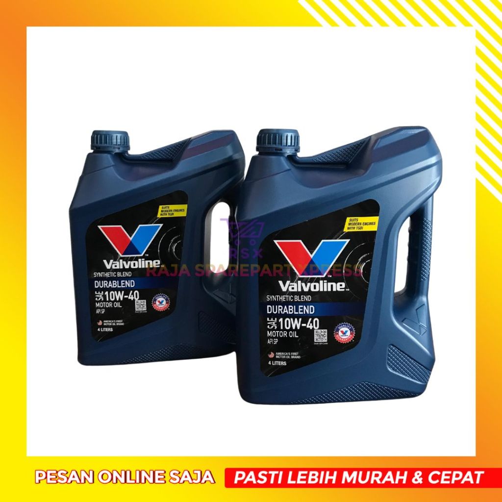 Jual VALVOLINE SAE 10W/40 10W-40 10W40 / VALVOLINE DURABLEND SN PLUS-SP ...