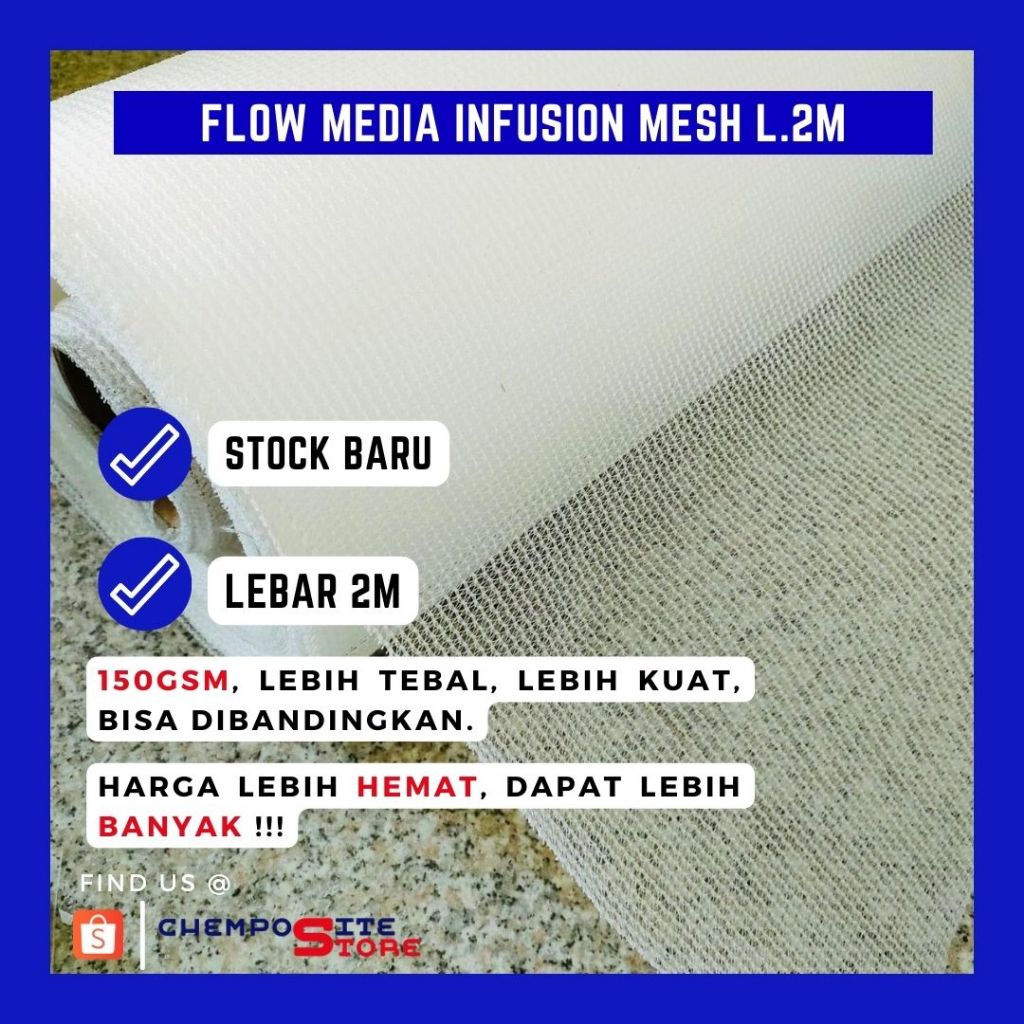 Jual Flow Media Infusion Mesh - jaring flow mesh untuk vacuum infusion ...