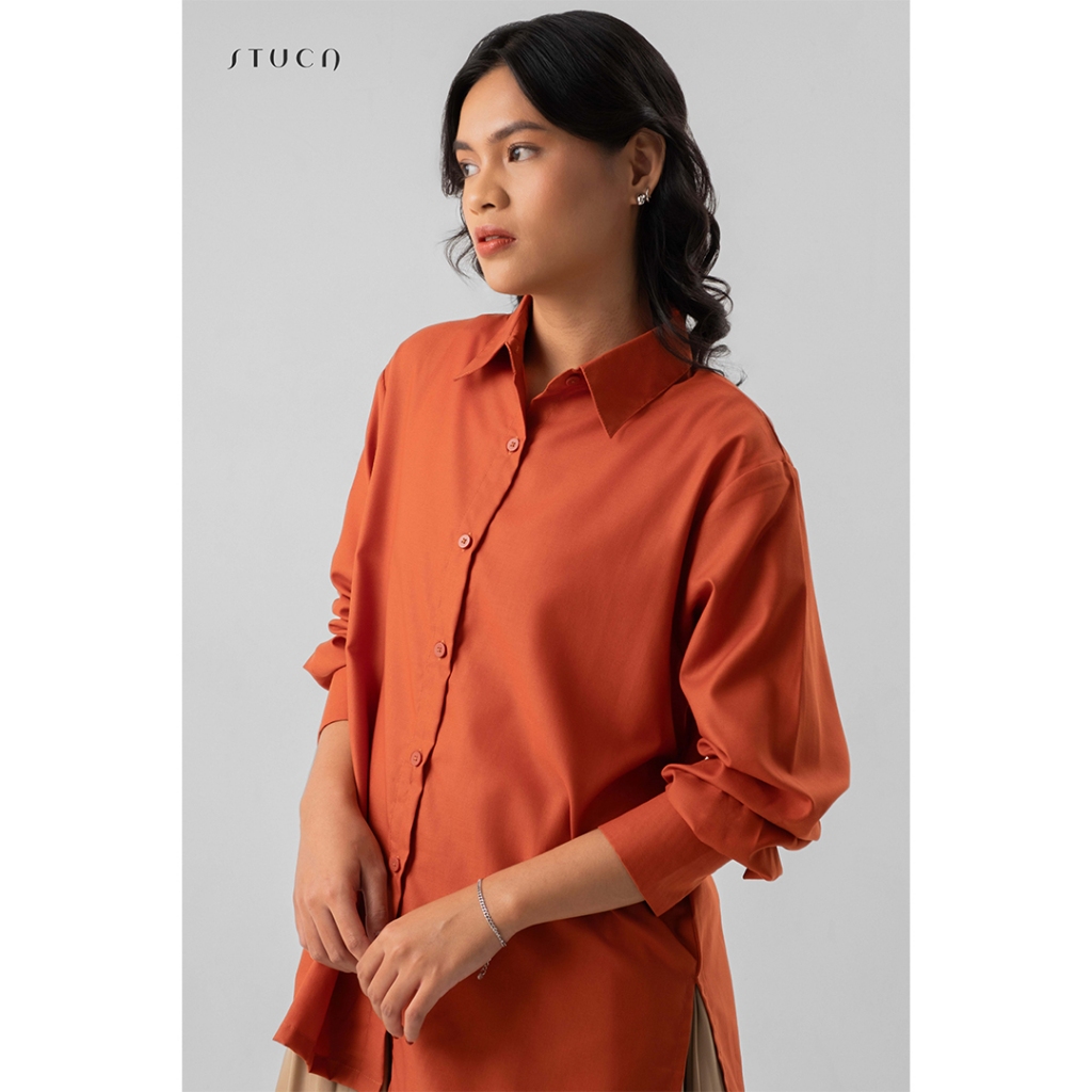 Jual STUCA - Kemeja Wanita - Nada Shirt (Long Sleeve Basic Shirt ...