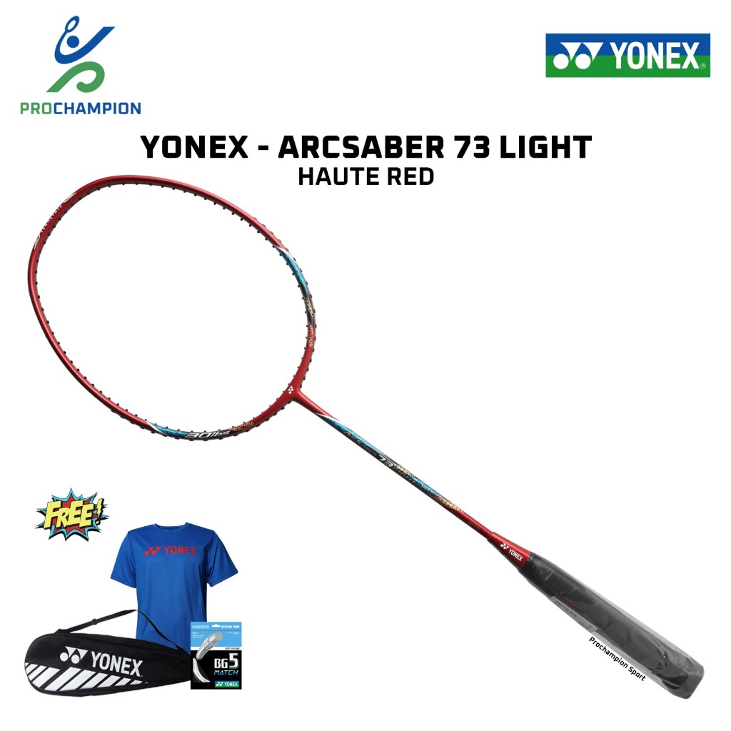 Jual Raket Badminton Yonex Arcsaber 73 Light Rudy Series Hauted Red | Shopee Indonesia