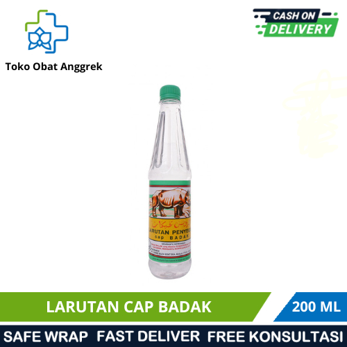 Jual LARUTAN PENYEGAR CAP BADAK 200 ML/LARUTAN PENYEGAR | Shopee Indonesia