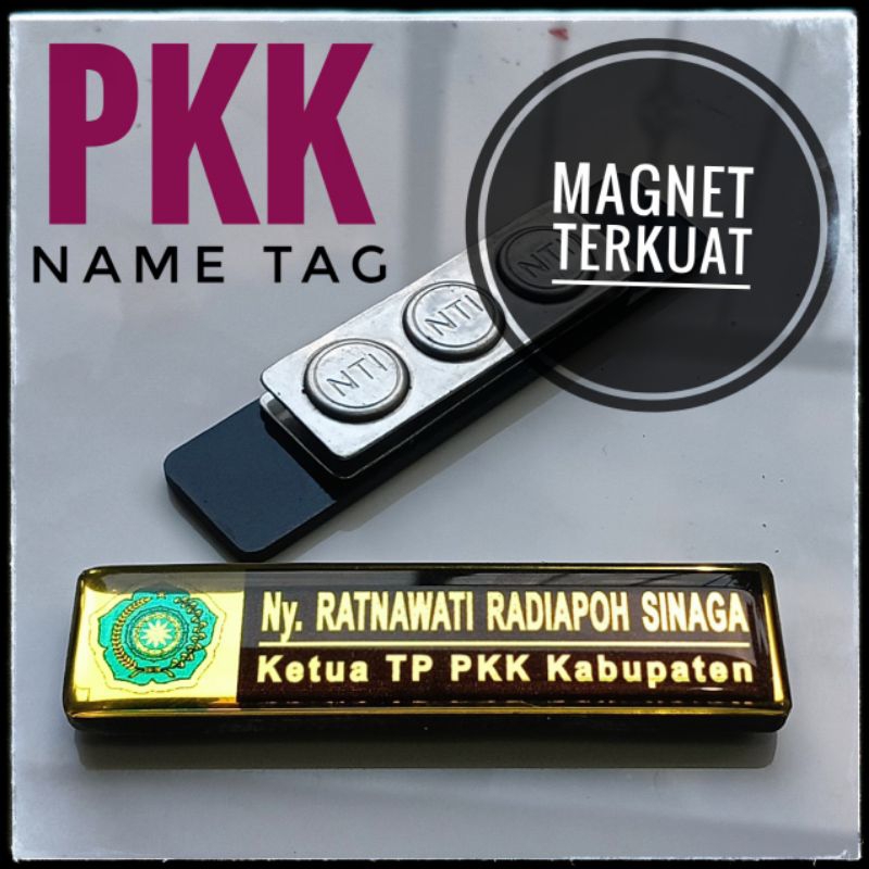 Jual Aneka Model Pilihan PKK Name Tag / Papan Nama Dada / Atribut Papan ...