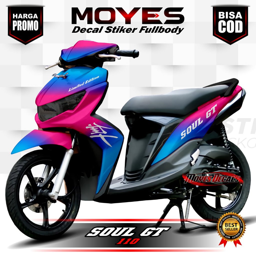Jual Decal Motor Soul GT - Stiker Motor Soul Fullbody Premium - Variasi ...