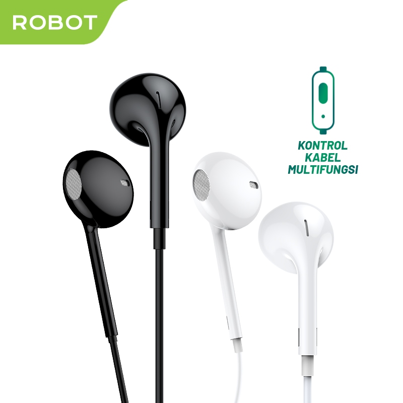 Jual ROBOT Wired Earphone In-Ear REC 10 Kabel Type C dengan Kontrol ...