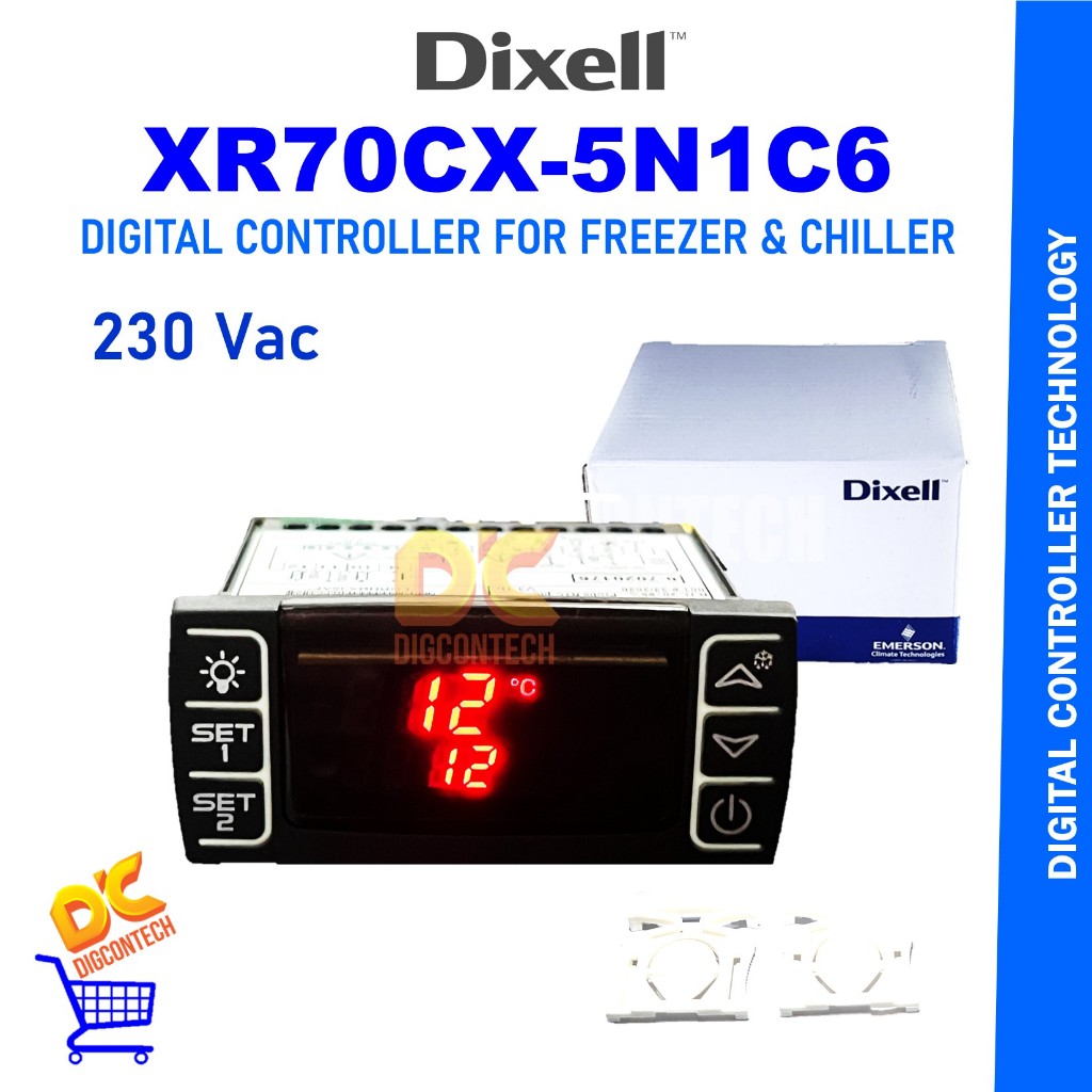 Jual XR70CX DIXELL Digital Controller XR70CX-5N1C6 230Vac | Shopee ...