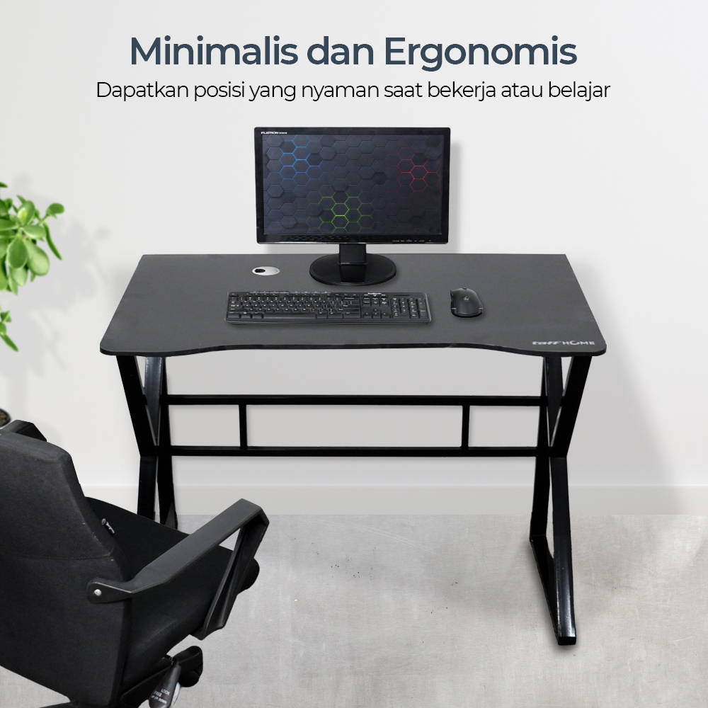 Jual Meja Komputer Gaming Kantor Laptop PC Desk Frame Table Office ...