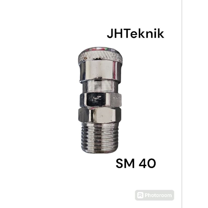 Jual JHTeknik Quick Coupler SM 40(1/2")/Sambungan Kompresor 1/2" SM40/Quick Coupler Angin SM40 ...