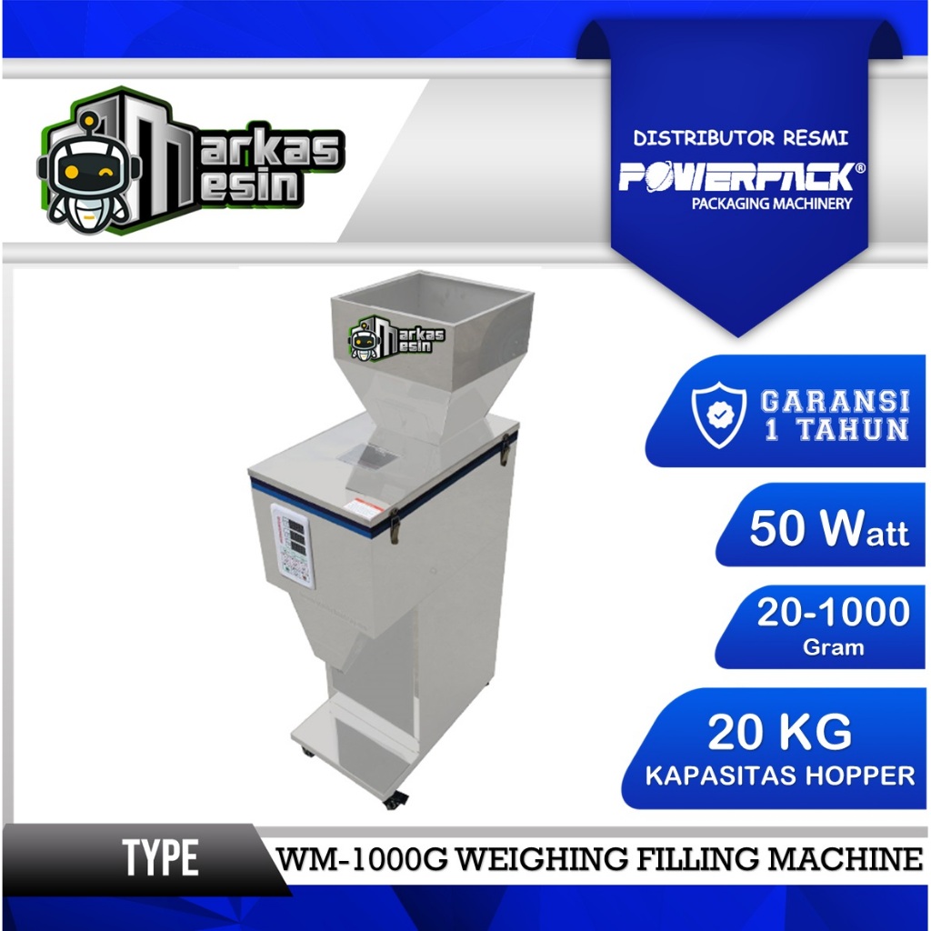 Jual Mesin Pengisi Bubuk Powder & Granule Timbangan Bubuk WM-1000G ...