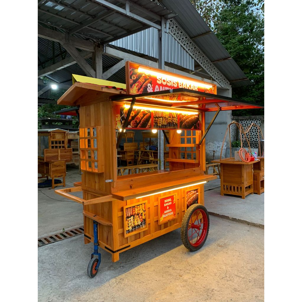 Jual Gerobak Dimsum Gerobak Bakaran Gerobak Angkringan Kekinian Gerobak ...