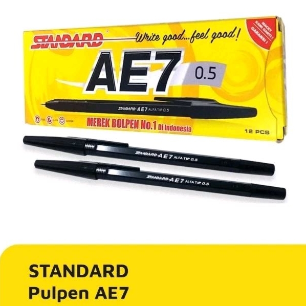 Jual PULPEN STANDARD AE7 || 0,5 MATA PENA LANCIP | Shopee Indonesia