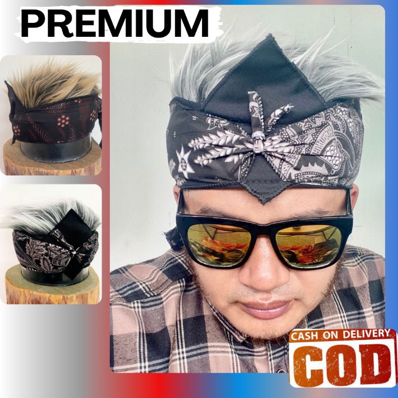 Jual Udeng rambut palsu pria PREMIUM BERGARANSI wik udeng rambut palsu ...