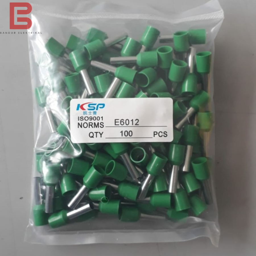 Jual SKUN KABEL FERRULES WARNA HIJAU E6012 6MM KSP | Shopee Indonesia