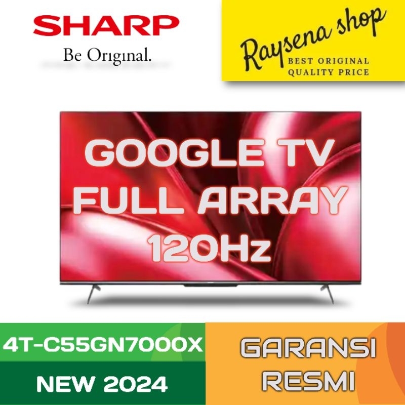 Jual SHARP 55 INCH 4K UHD GOOGLE SMART TV 4T-C55GN7000X / 55GN7000X ...
