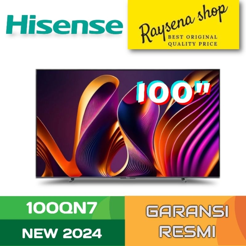 Jual HISENSE 100Q7N SMART TV 100 INCH QLED TV DOLBY ATMOS 4K UHD 100Q7N | Shopee Indonesia