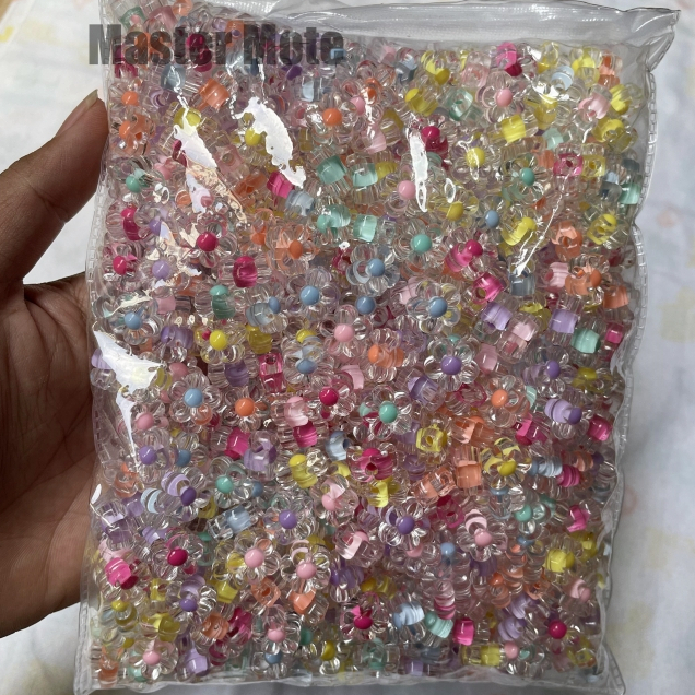 Jual 1pon manik manik bunga cristal bening warna | Shopee Indonesia