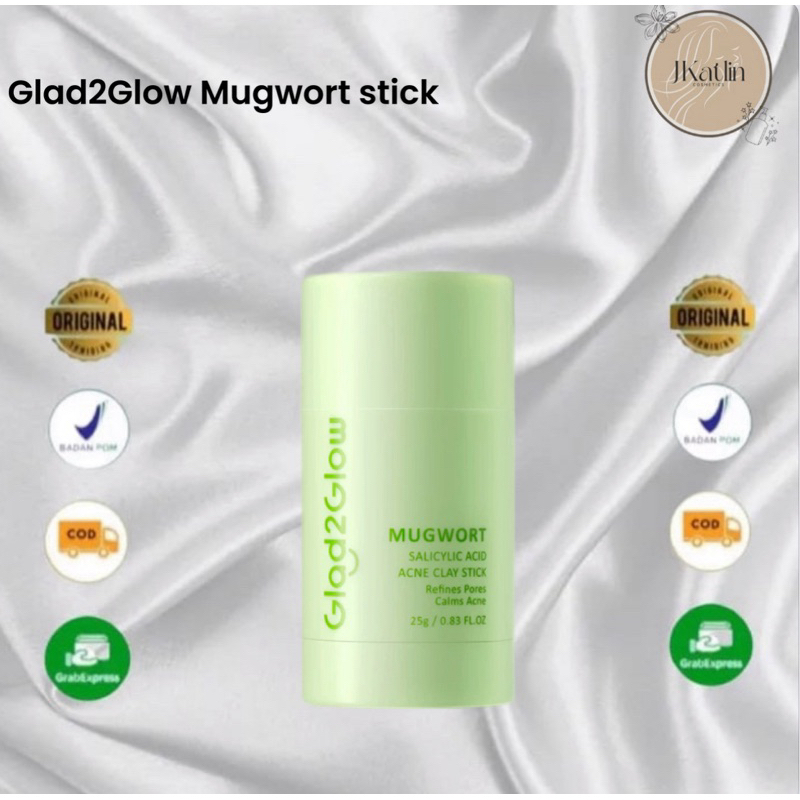 Jual Glad2Glow Mugwort Salicylic Acid Acne Control Clay Mask Stick | Shopee Indonesia