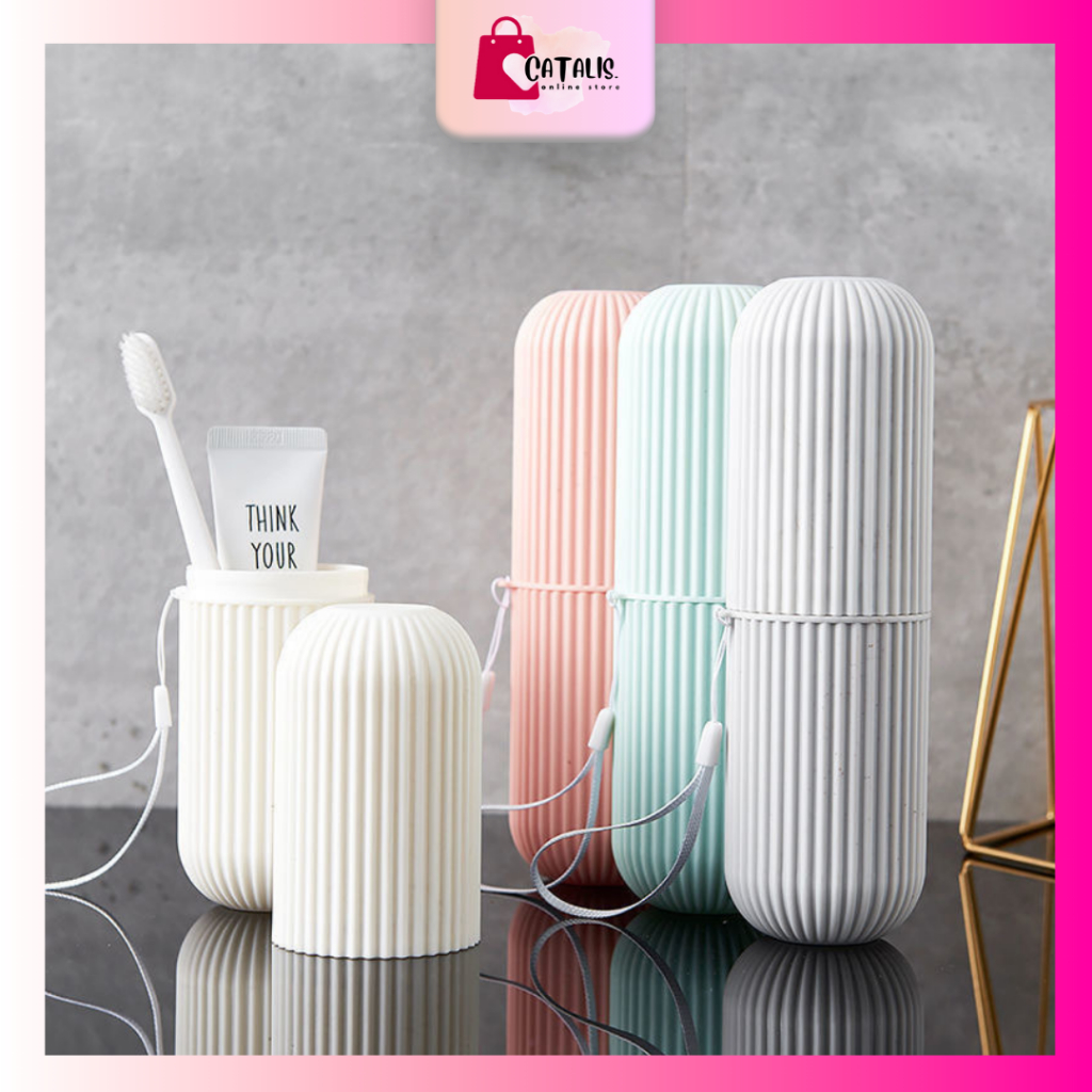 Jual CATALIS Tempat Sikat Gigi Travel Tabung Pasta Odol / Tabung Polos ...