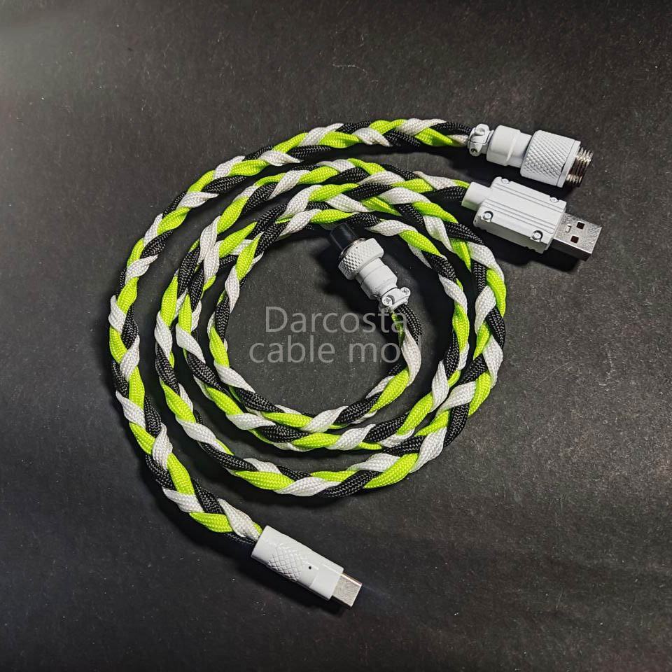 Jual MECHANICAL KEYBOARD Coiled Cable Aviation Custom / Braided 3 ...