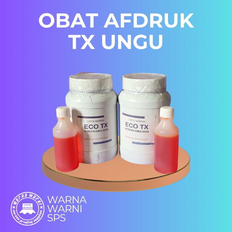 Jual OBAT AFDRUK SABLON UNGU ECO TX 1KG | Shopee Indonesia