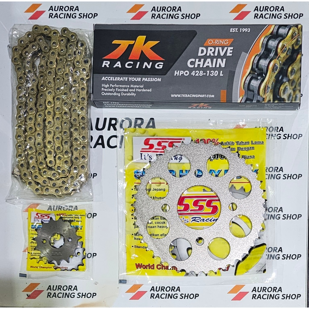 Jual GEAR SET SSS 428 CB 150 R - CBR 150 R - SONIC 150 R - GTR 150 R - TIGER - VERZA - MEGA PRO ...