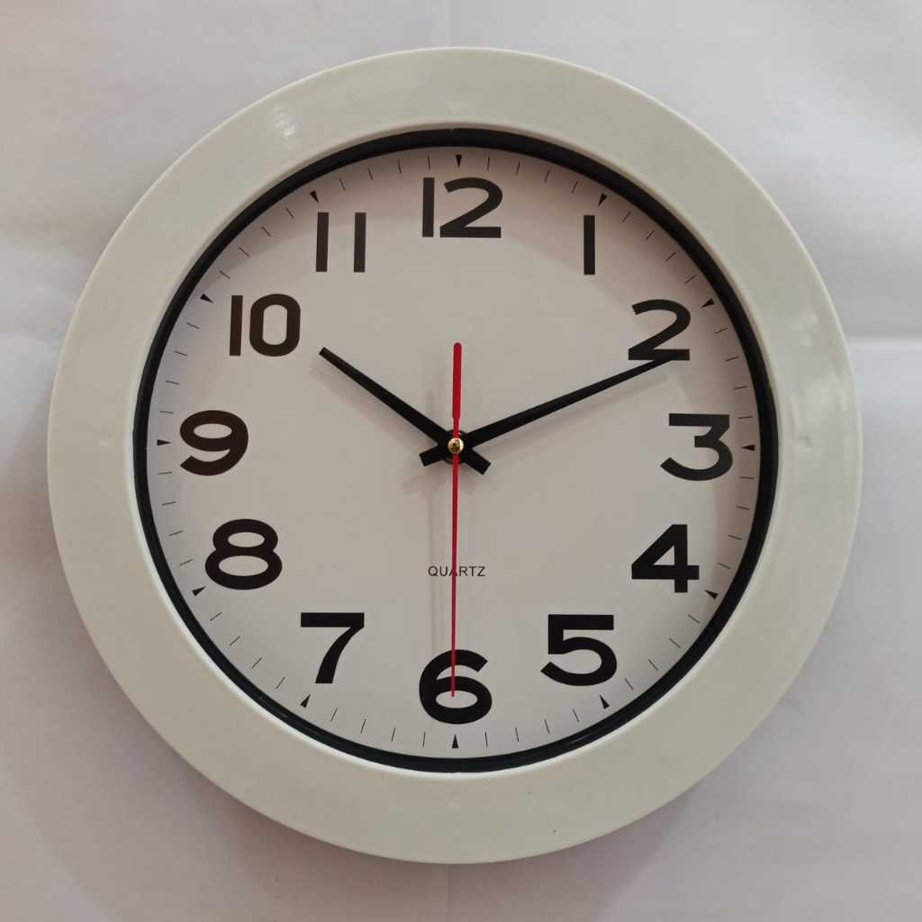 Jual Jam Dinding Ring Datar 30cm ring putih polos untuk Dekorasi Rumah ...