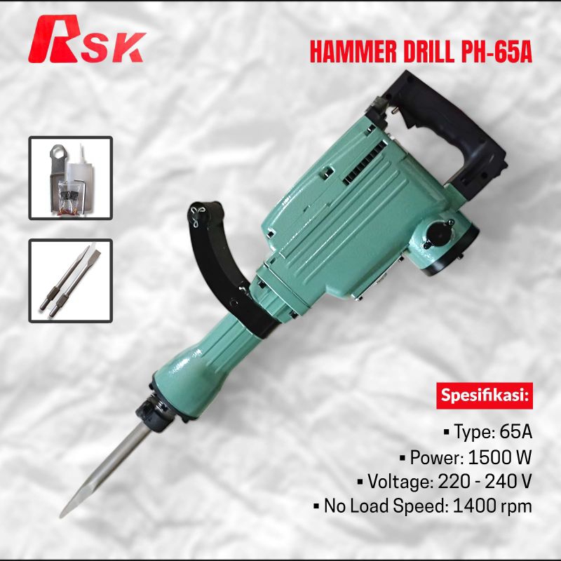 Jual Bor Bobok Mesin Jack Hammer RSK MOD-65A Bor Bobok Beton Aspal Ph65 ...