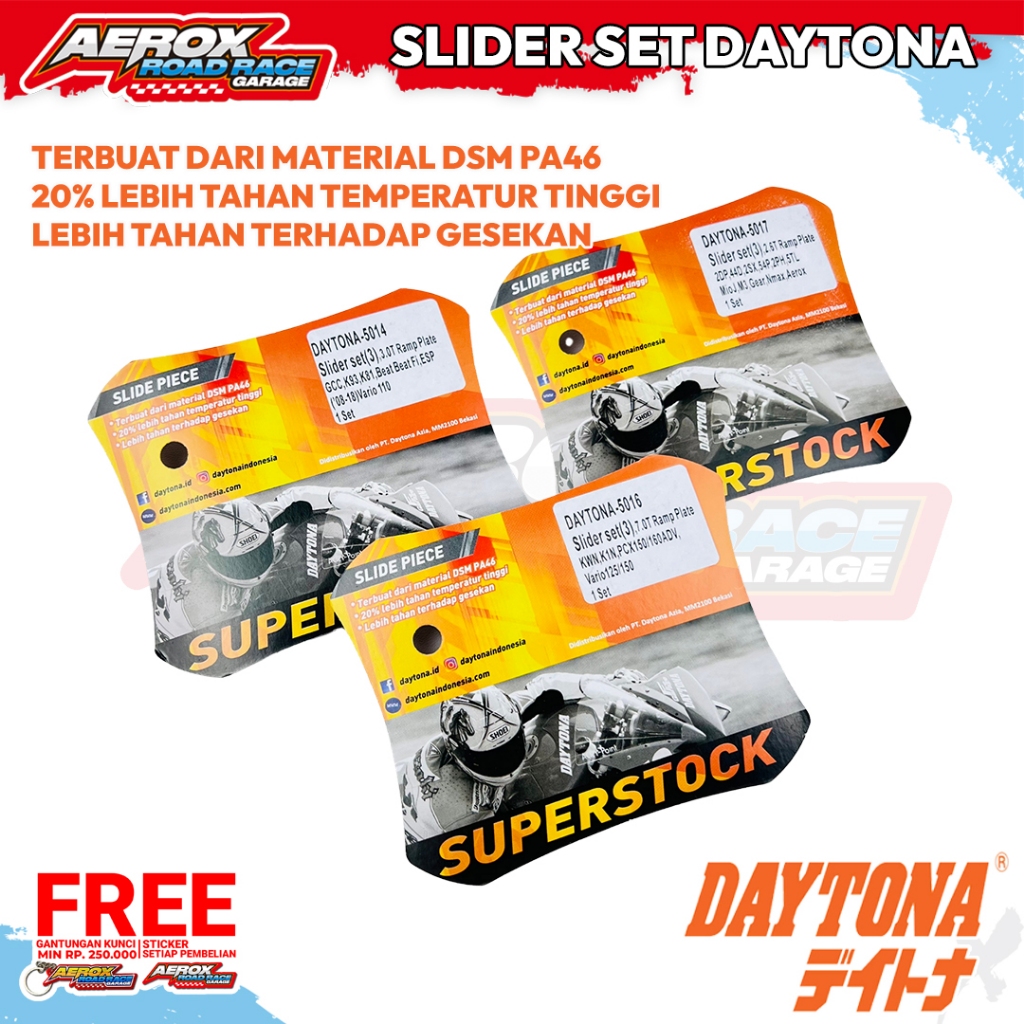 Jual Daytona Slide Piece Slider Piece Honda Vario PCX ADV 125/150/160 ...