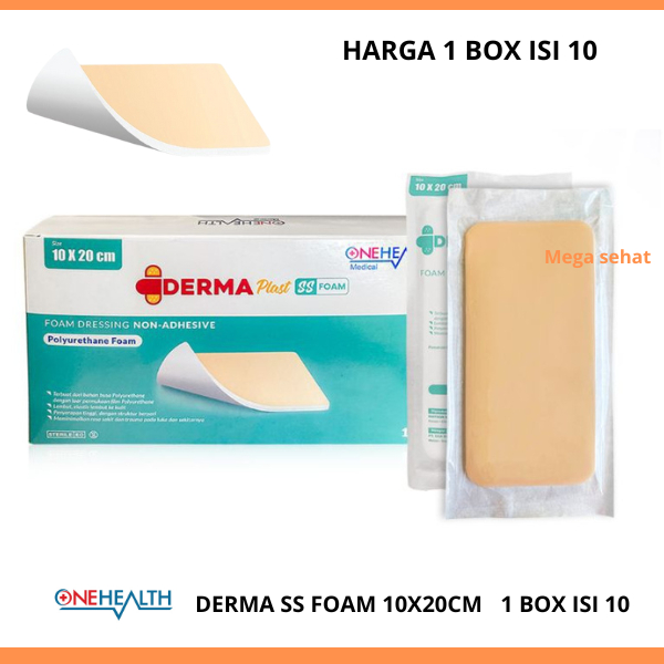 Jual Plester Luka Foam Dressing Wound Non Adhesive 10x20cm Onehealth SS ...