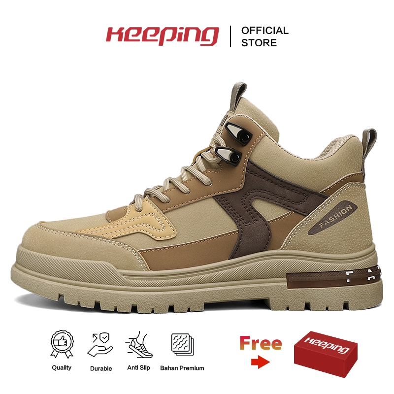 Jual Keeping Sepatu Pria Outdoor Sepatu Sneakers Jungle Vintage Boots ...