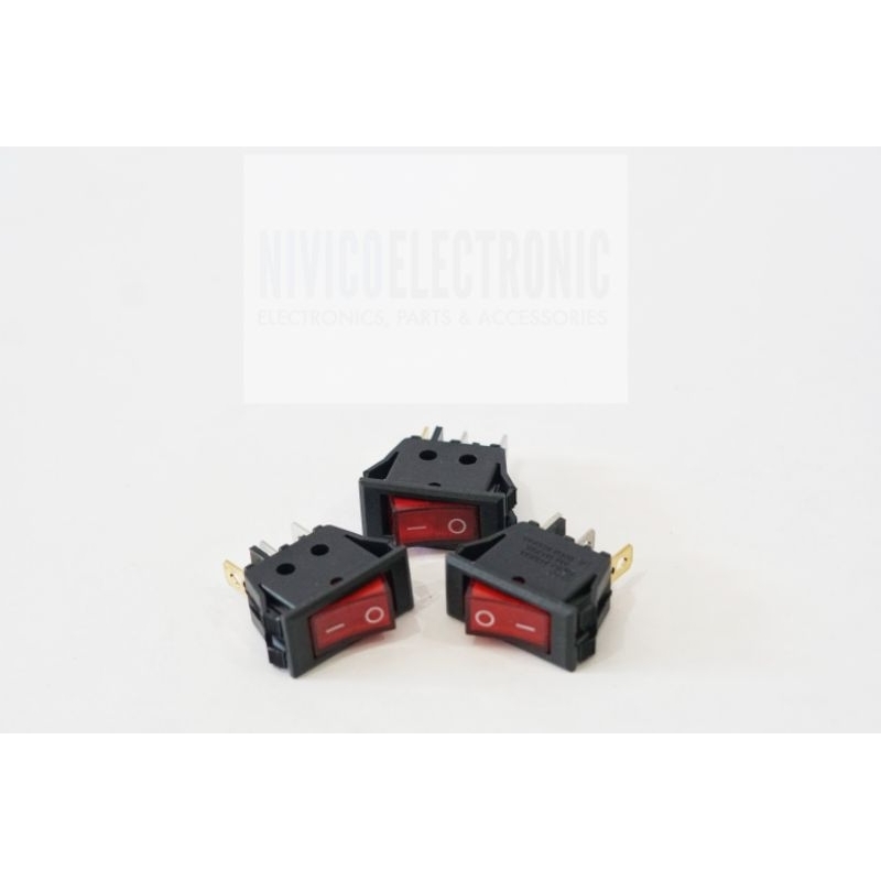 Jual Switch Lampu 3 Pin Tanggung 3.1x1.5cm 15A 250V, 20A 125V | Shopee ...