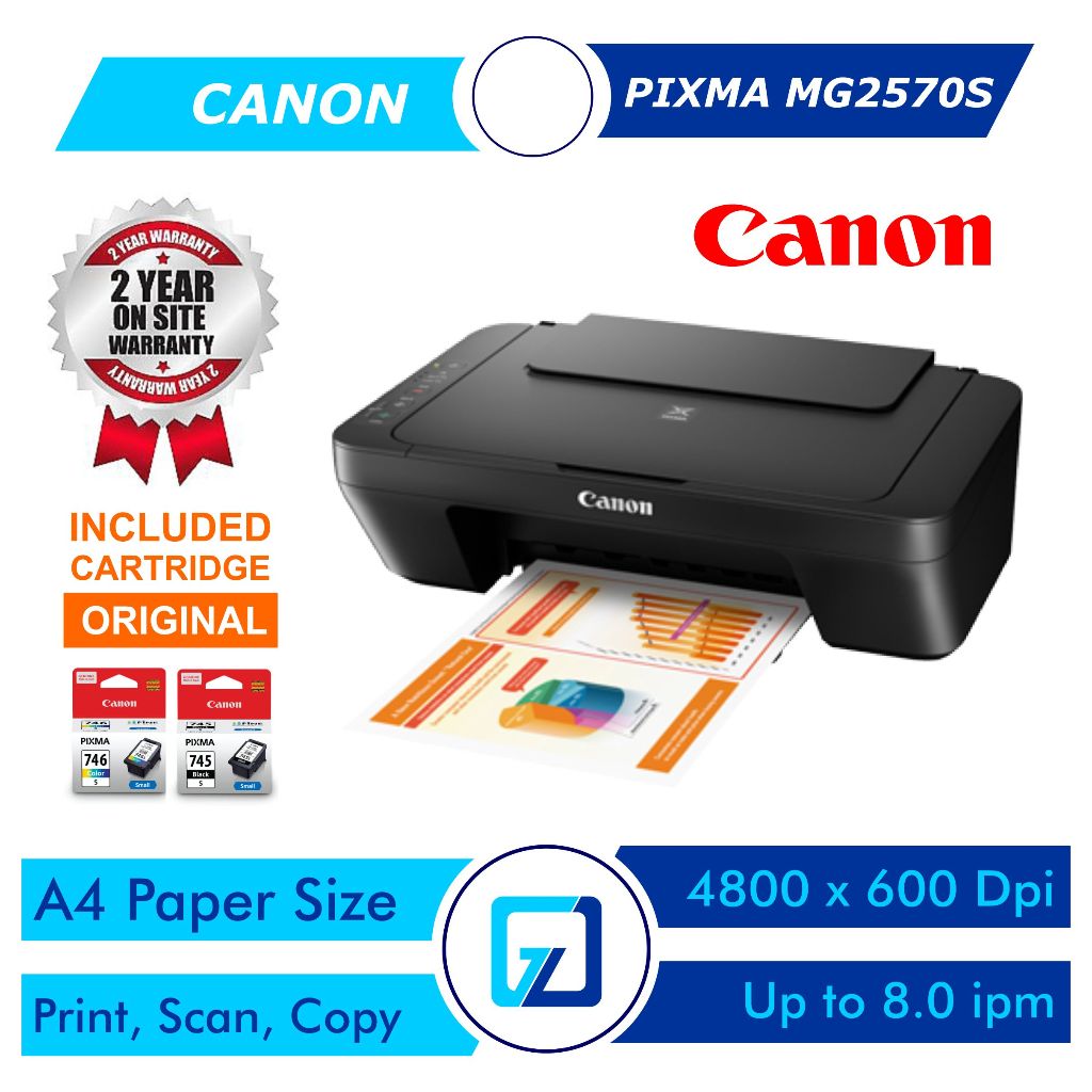 Jual Printer Canon PIXMA MG2570s All In One ( Print Scan Copy ) RESMI ...