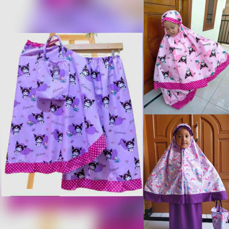 Jual (COD) MUKENA ANAK / MUKENA KUROMI USIA 2-5 TH (PILIH MOTIF ...
