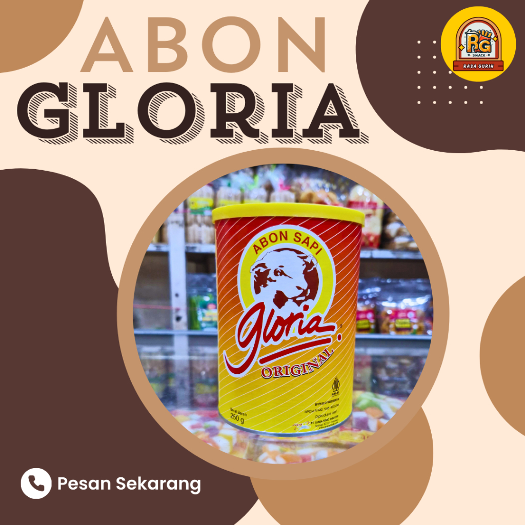 Jual Abon Sapi Gloria 250 gr (Kaleng) | Shopee Indonesia