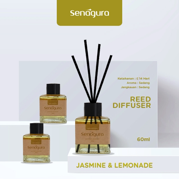 Jual Reed Diffuser Pengharum Ruangan Aromaterapi Senagura Jasmine ...