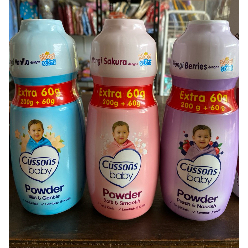 Jual CUSSONS BABY POWDER 200g+60g dan 350g+150g | Shopee Indonesia