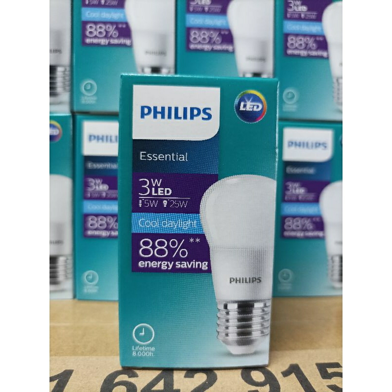Jual Philips essential led bulb 3 Watt cool day light | Shopee Indonesia