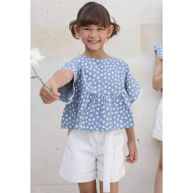 Jual TINYCLOUDS - ALYSA TOP | Atasan Anak Perempuan | HELLO SUMMER | Shopee Indonesia
