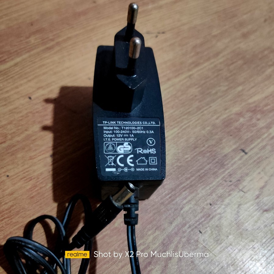 Jual ADAPTOR TP-LINK 12V 1A T120100-2C1 ADAPTER Tplink router switch ...