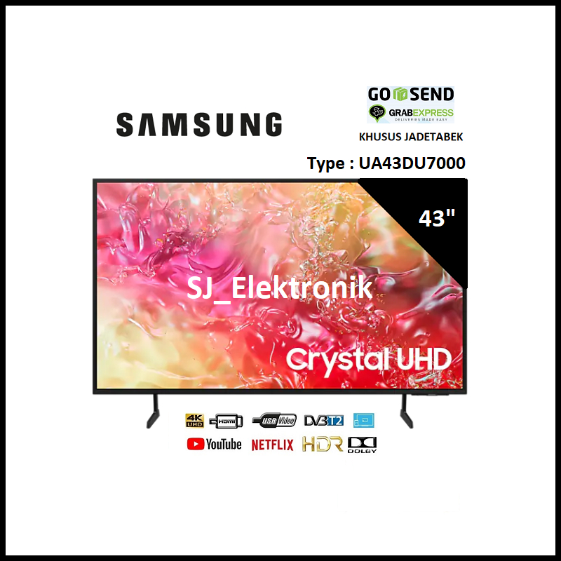 Jual Samsung 43DU7000 - LED TV 43 Inch UA43DU7000 Crystal UHD DU7000 4K Smart TV | Shopee Indonesia